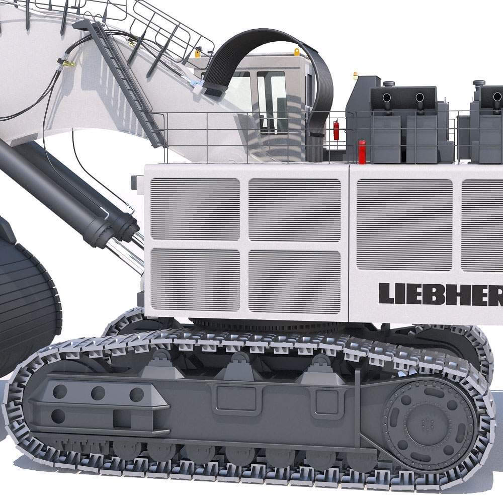 Liebherr R996 Backhoe - 3D Model by ArqArt
