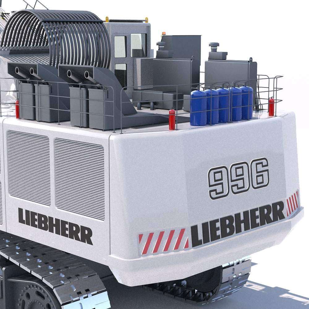 Liebherr R996 Backhoe - 3D Model by ArqArt
