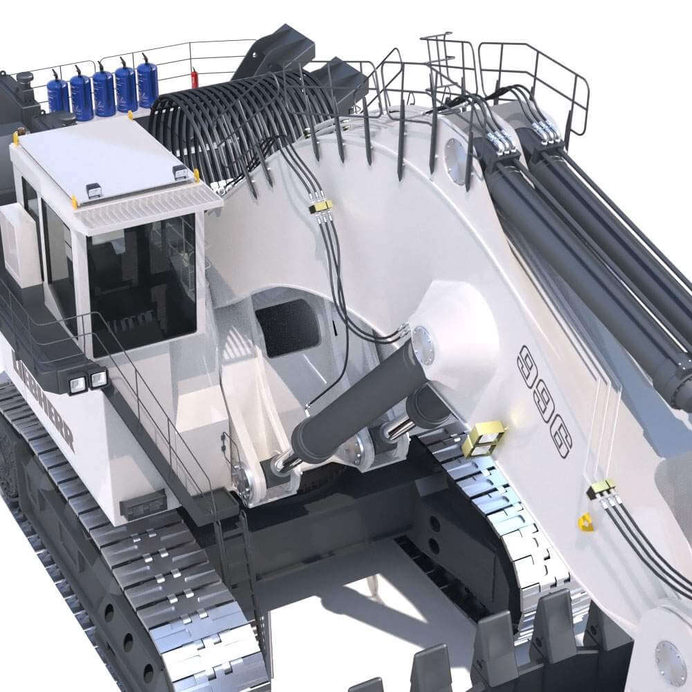 Liebherr R996 Backhoe - 3D Model by ArqArt