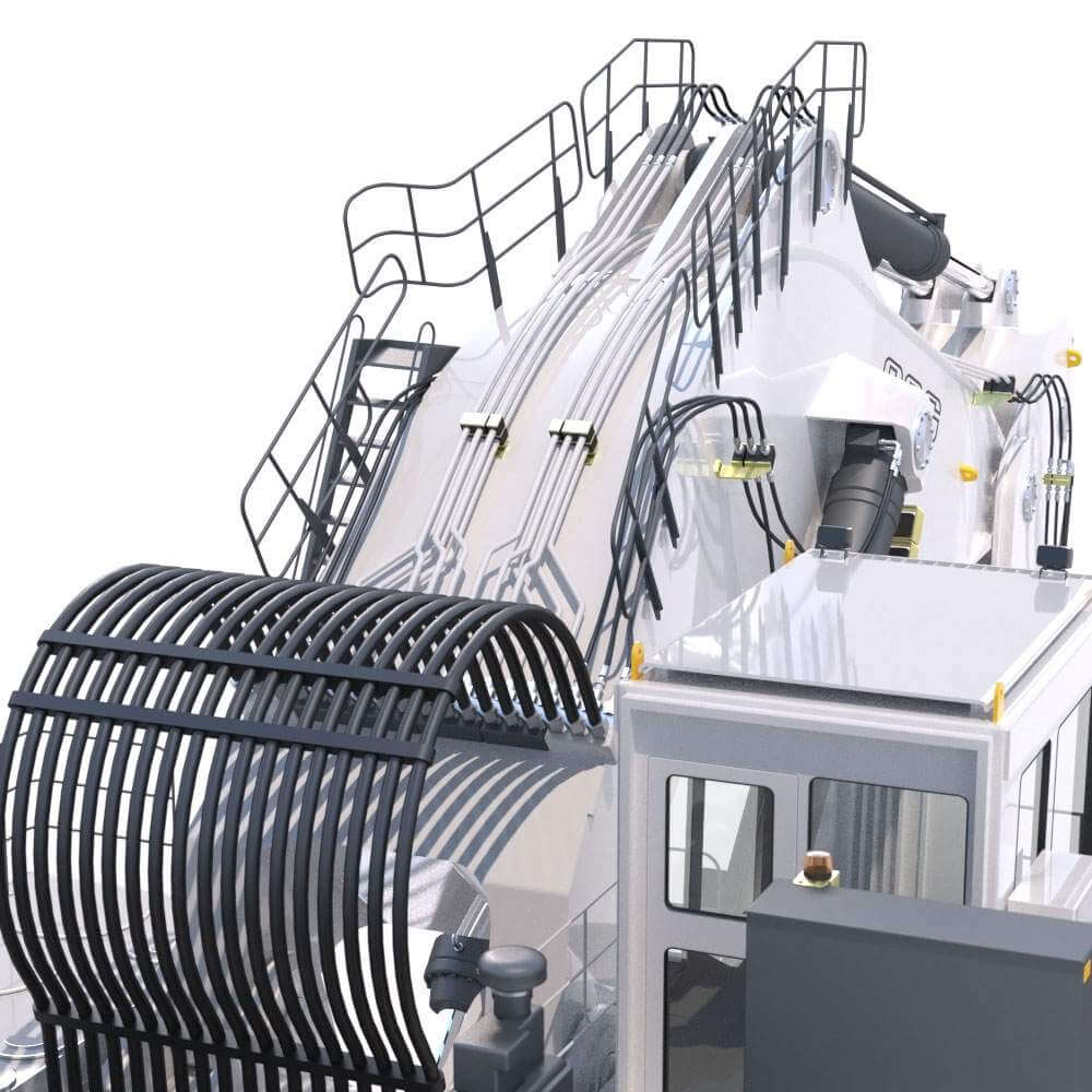 Liebherr R996 Backhoe - 3D Model by ArqArt