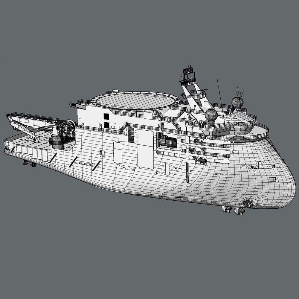 Light Construction Vessel Seven Viking - 3D Model by ArqArt