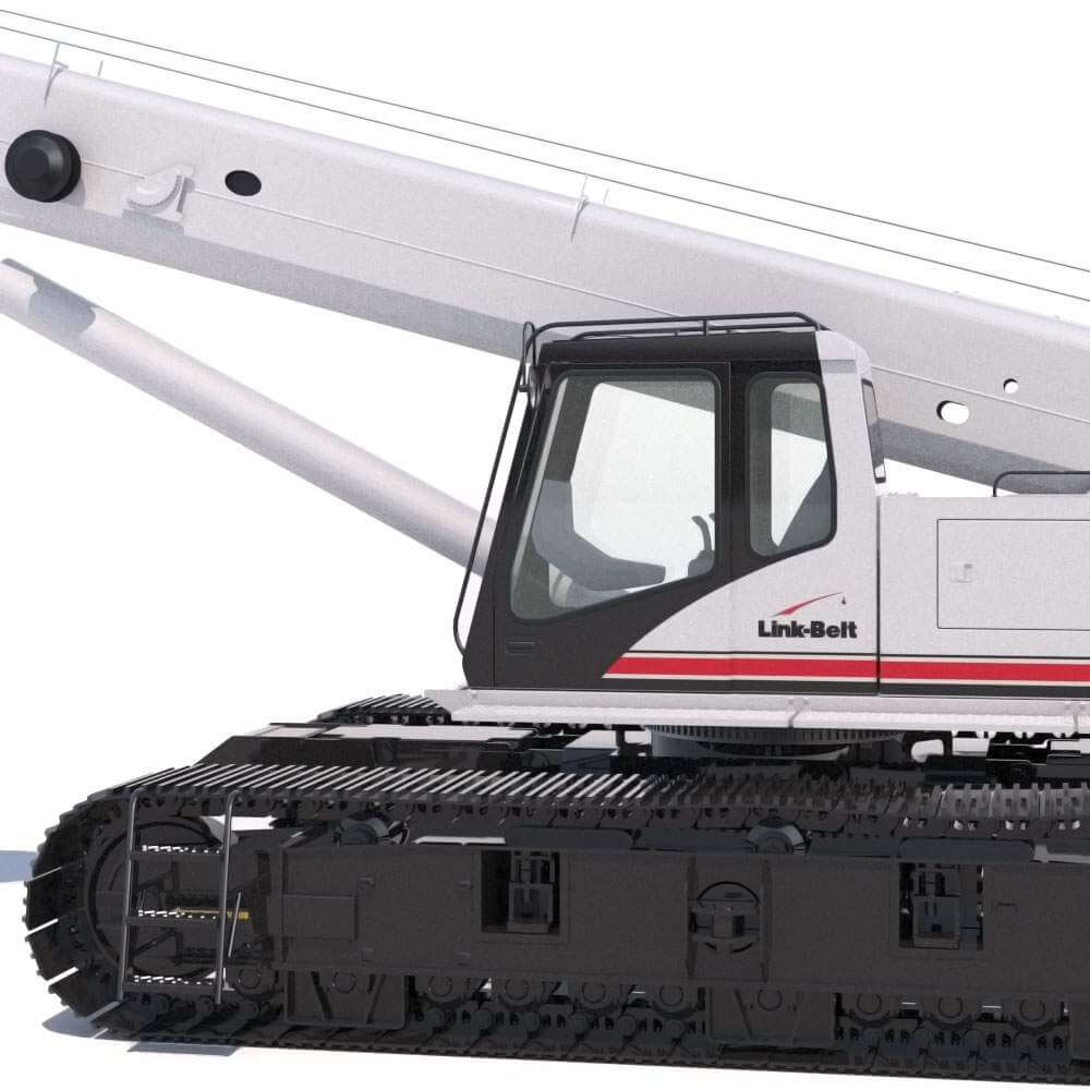 Link Belt TCC-750 Telescopic Crawler Crane 3D Model by ArqArt