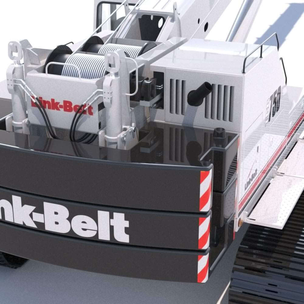 Link Belt TCC-750 Telescopic Crawler Crane 3D Model by ArqArt