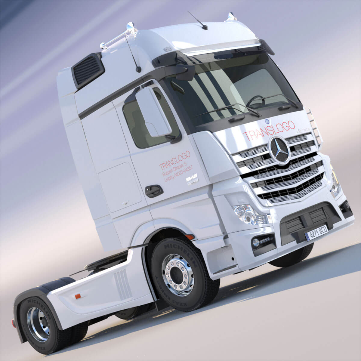 Mercedes MP4 With Aluminum Tanker - 3D Model by ArqArt