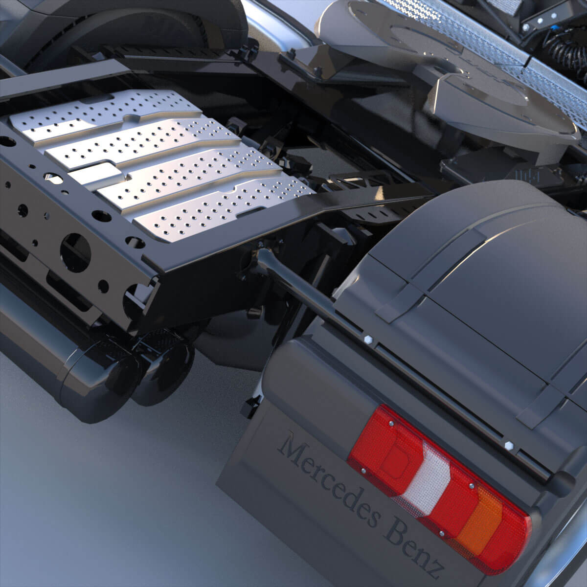 Mercedes MP4 With Aluminum Tanker - 3D Model by ArqArt