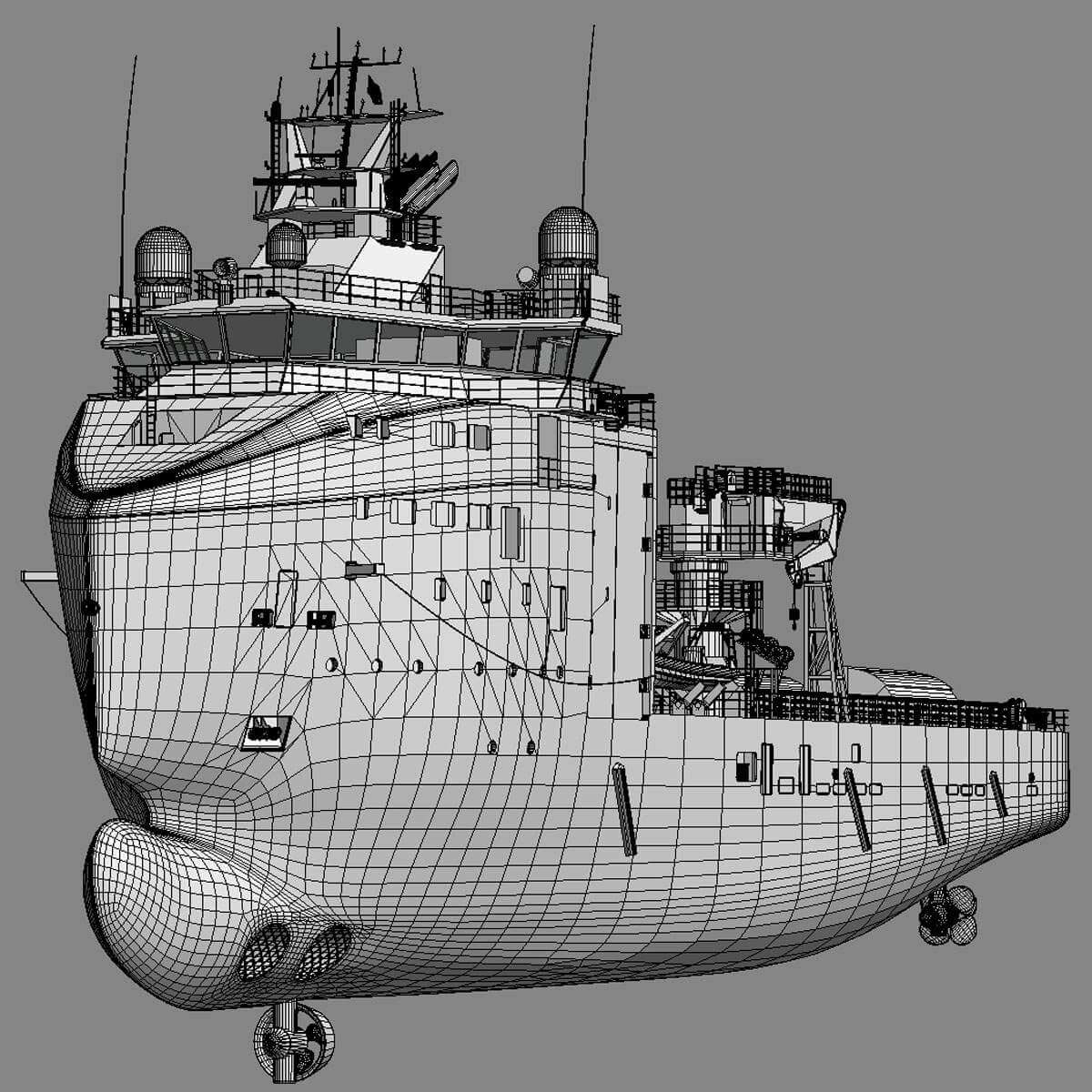 Multi Role Vessel Skandi Hugen - 3D Model by ArqArt