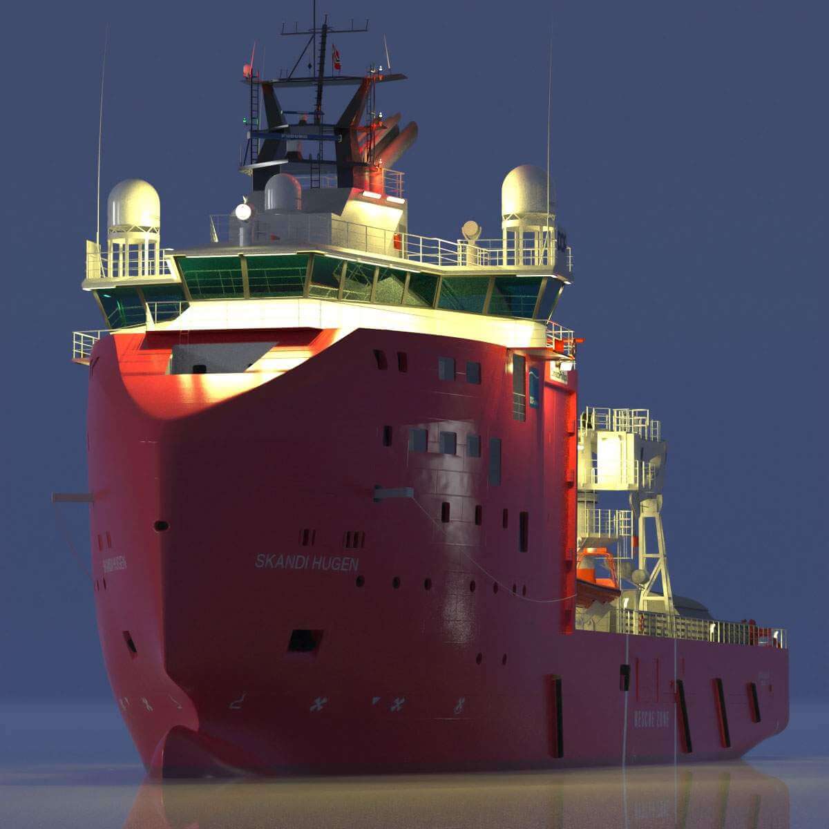 Multi Role Vessel Skandi Hugen - 3D Model by ArqArt