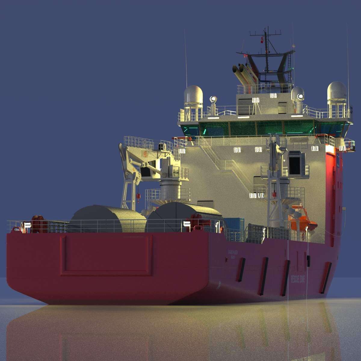 Multi Role Vessel Skandi Hugen - 3D Model by ArqArt