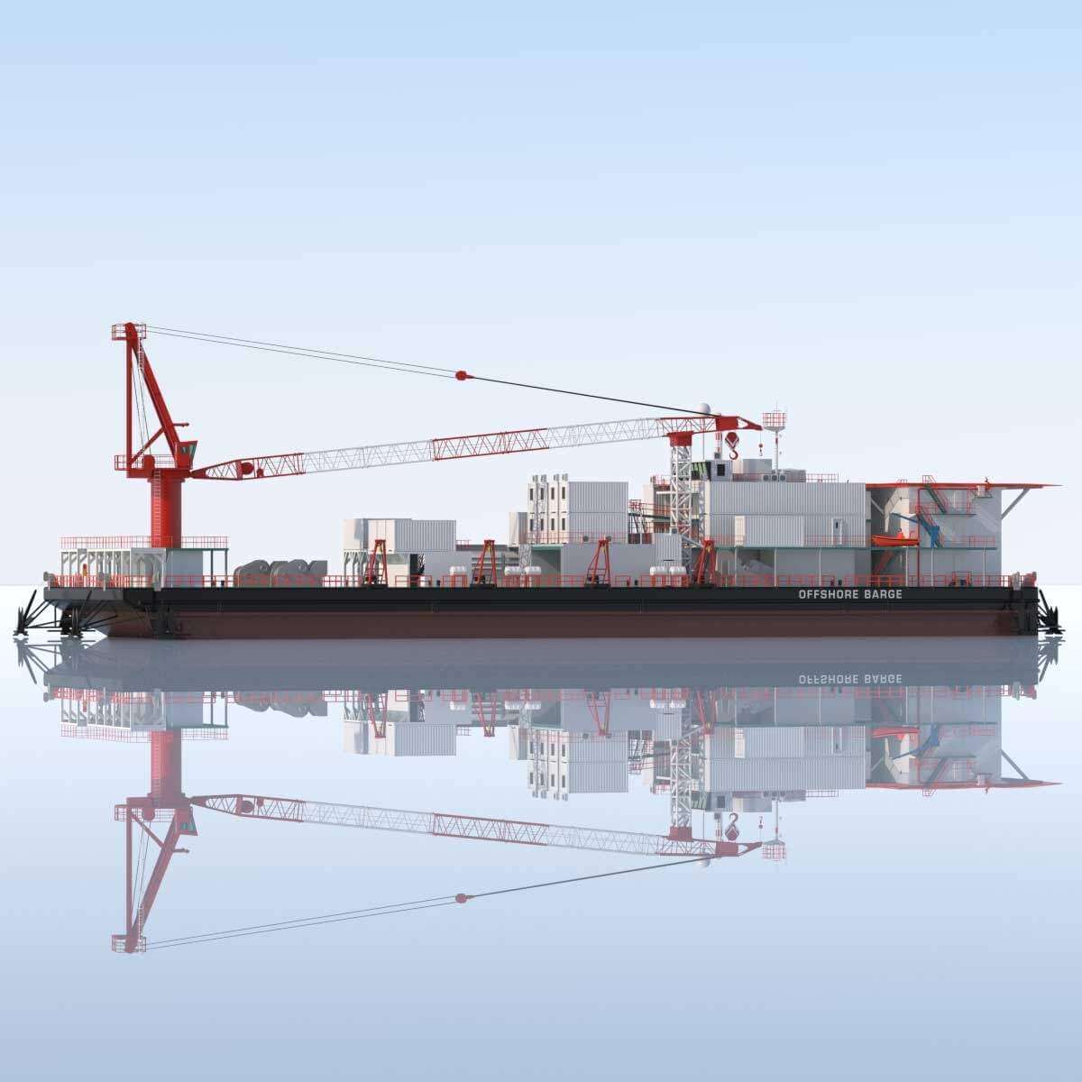 Offshore Barge - 3D Model by ArqArt