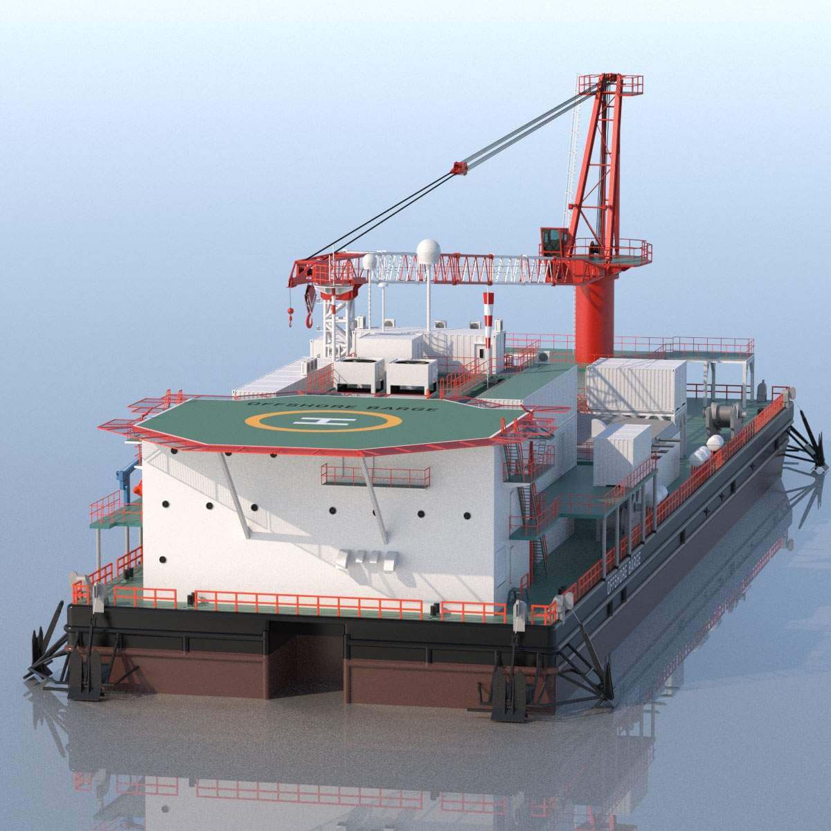 Offshore Barge - 3D Model by ArqArt