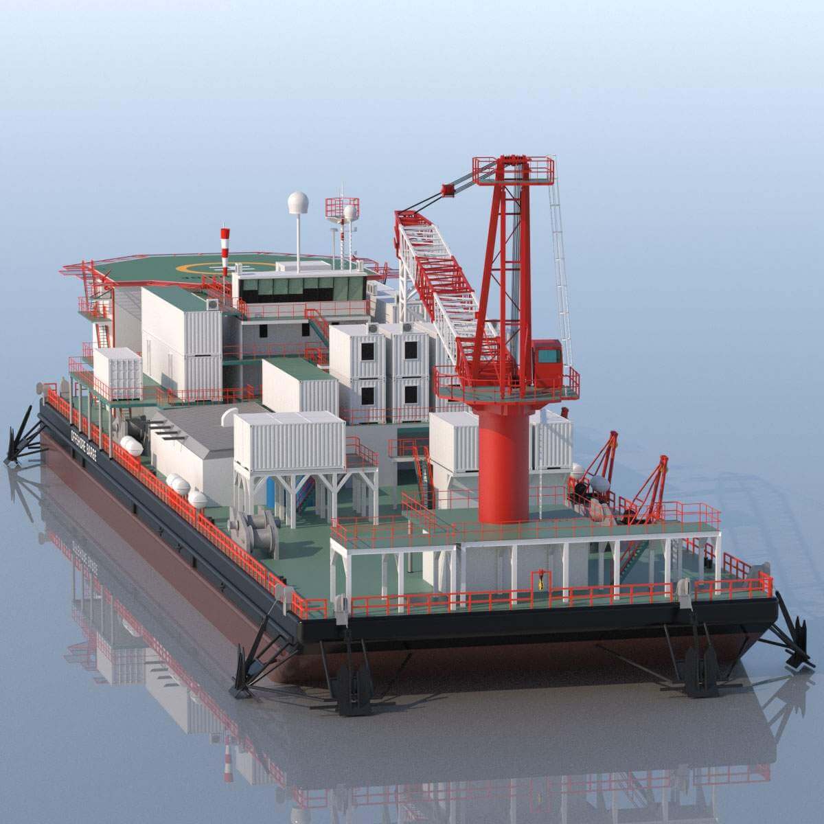 Offshore Barge - 3D Model by ArqArt