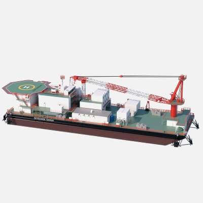 Offshore Barge - 3D Model by ArqArt