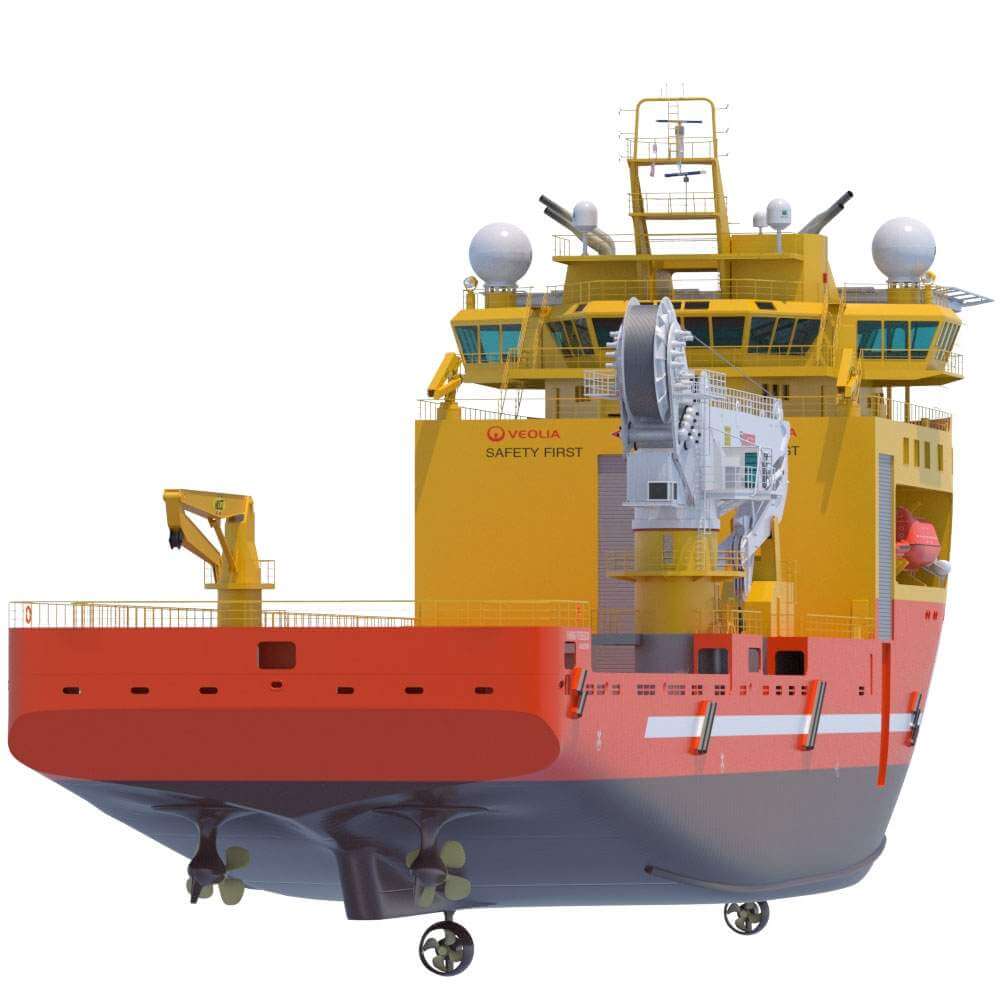 Offshore Construction Vessel Viking Poseidon - 3D Model by ArqArt