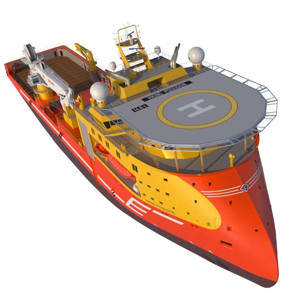 Offshore Construction Vessel Viking Poseidon - 3D Model by ArqArt