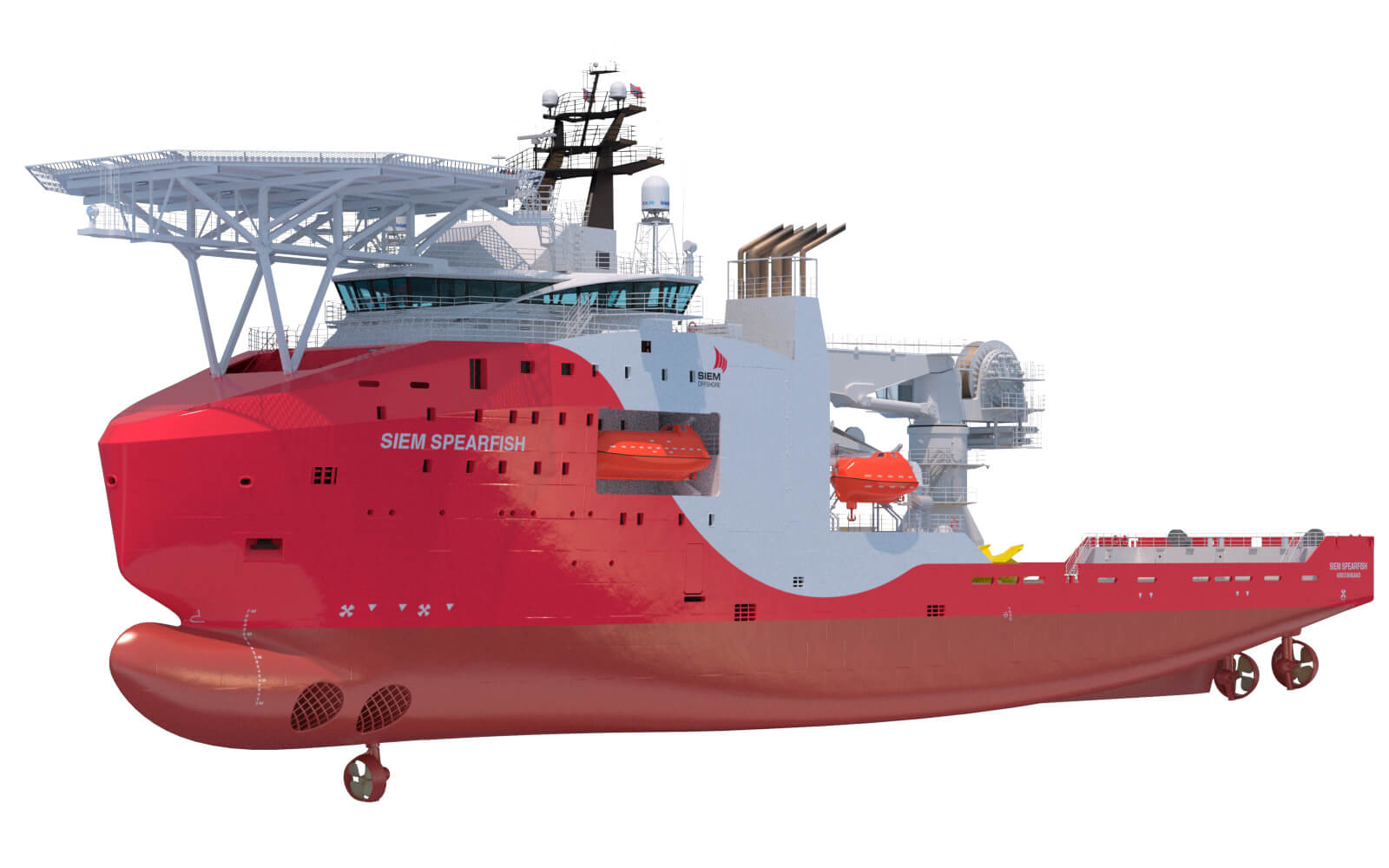 Offshore Subsea Construction Vessel Oscv Siem Spearfish - 3D Model by ...