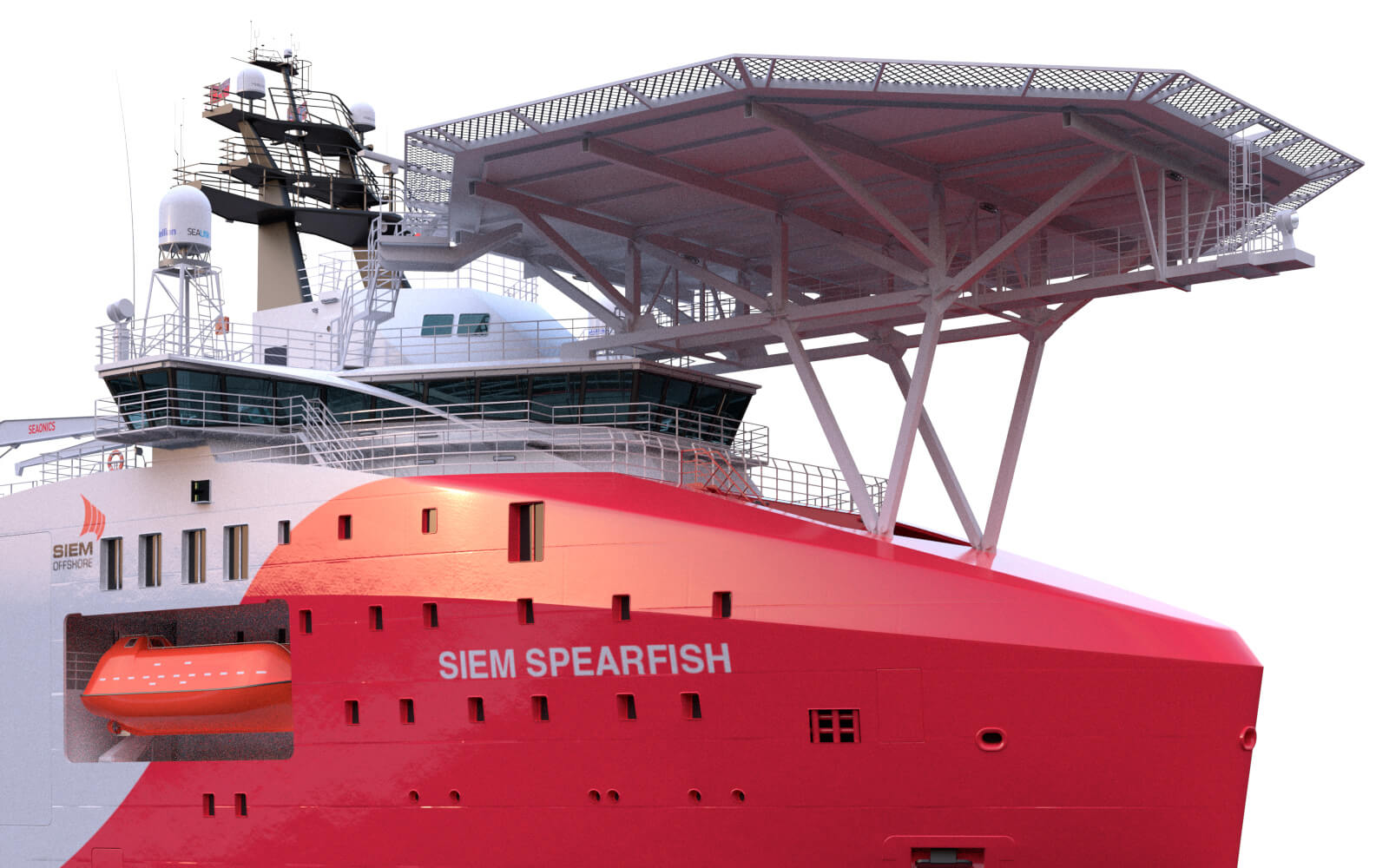 Offshore Subsea Construction Vessel Oscv Siem Spearfish - 3D Model by ...