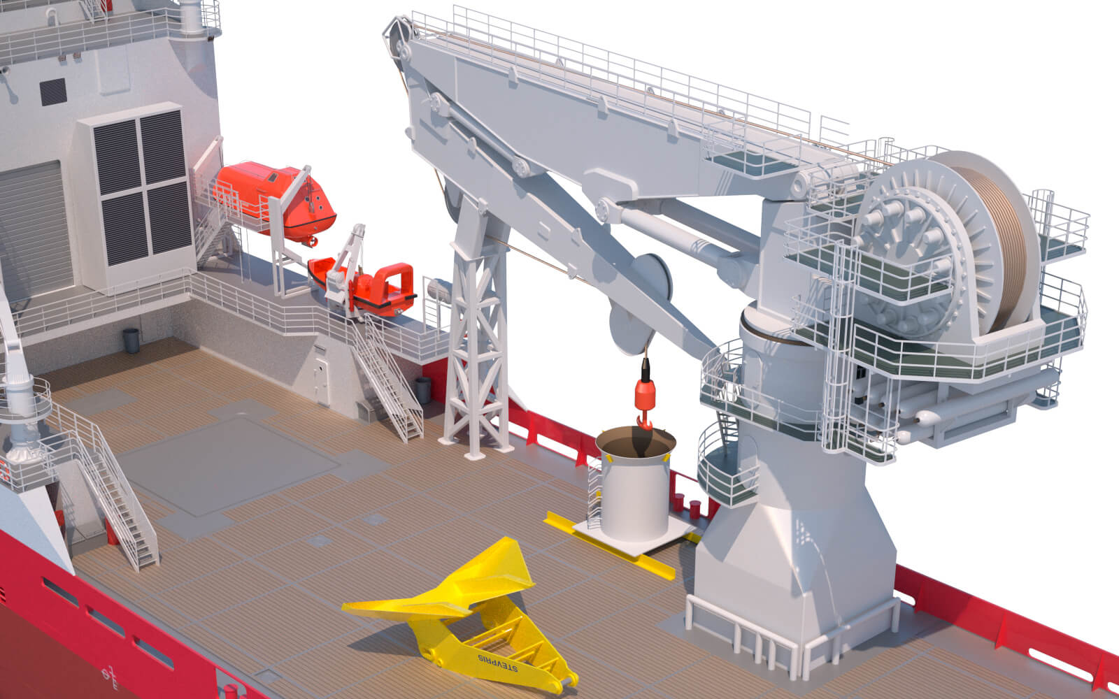 Offshore Subsea Construction Vessel Oscv Siem Spearfish - 3D Model by ...