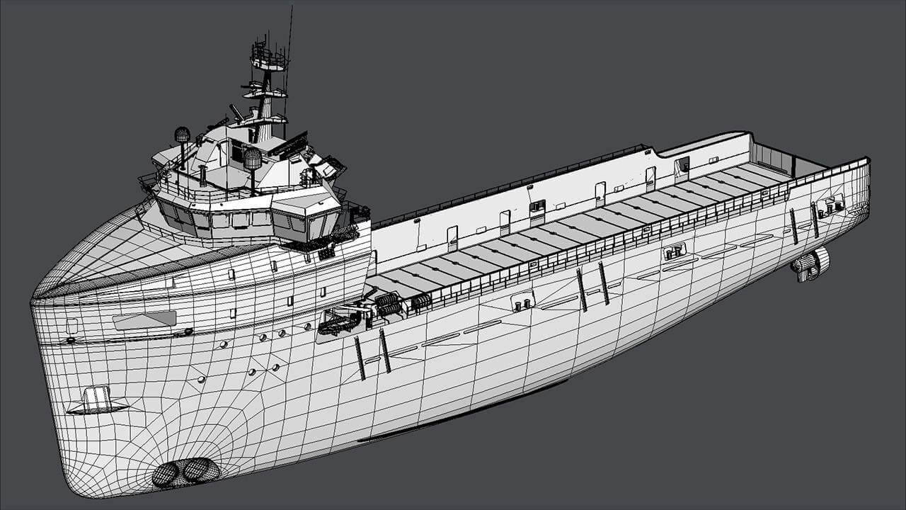 Platform Supply Vessel World Peridot - 3D Model by ArqArt