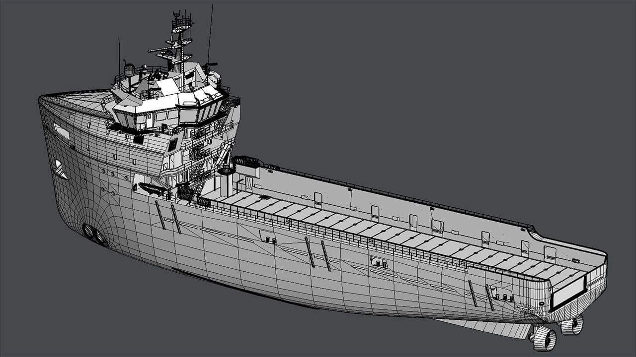 Platform Supply Vessel World Peridot - 3D Model by ArqArt