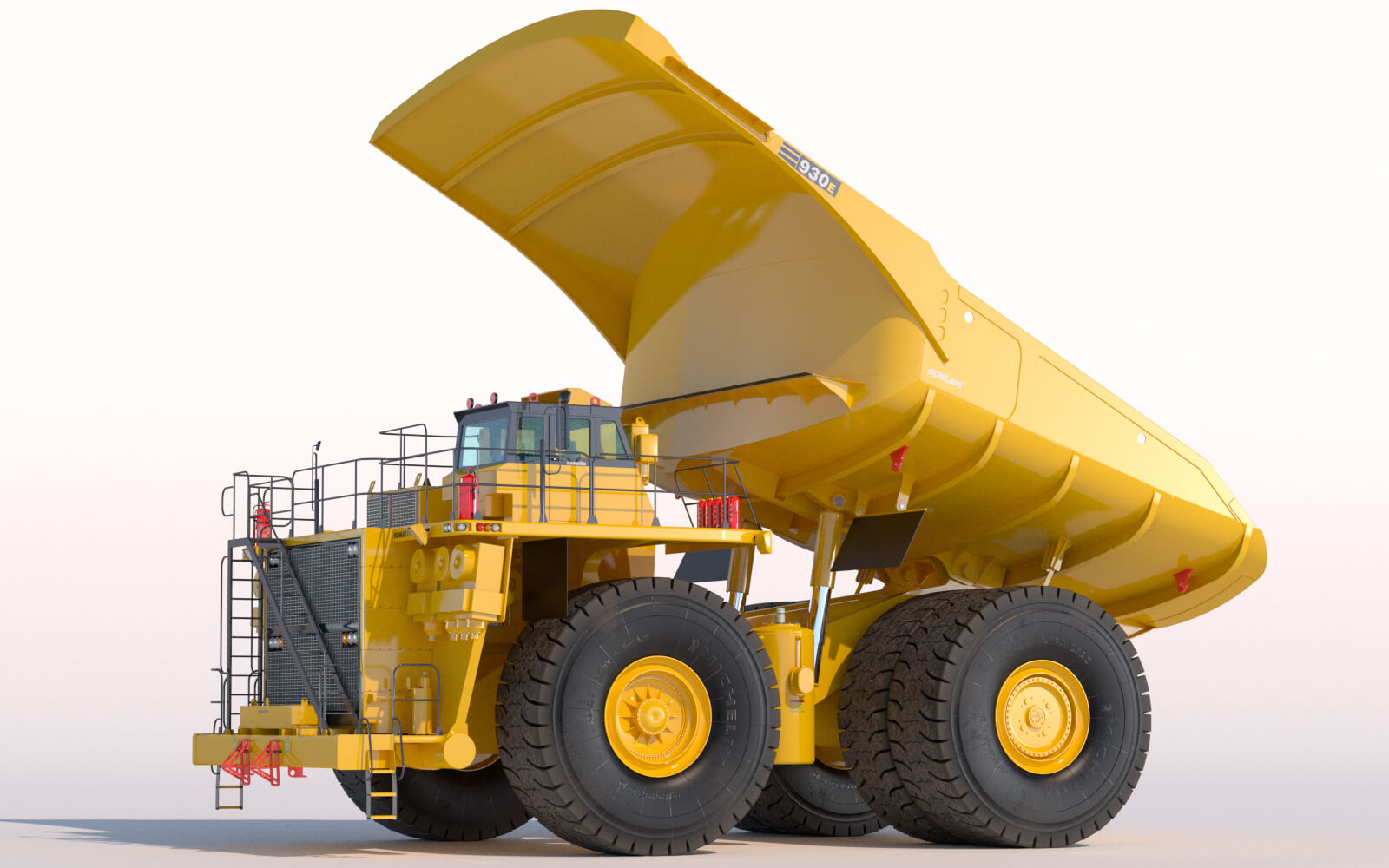 Rigid Dump Truck Komatsu 930E PBR - 3D Model by ArqArt