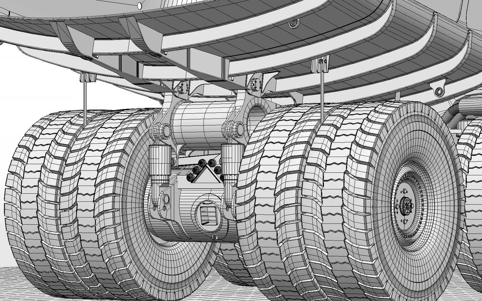 Rigid Dump Truck Komatsu 930E PBR - 3D Model by ArqArt