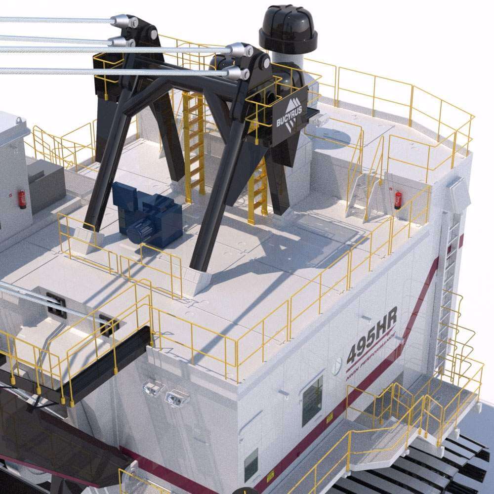 Bucyrus 495HR Rope Shovel - 3D Model by ArqArt