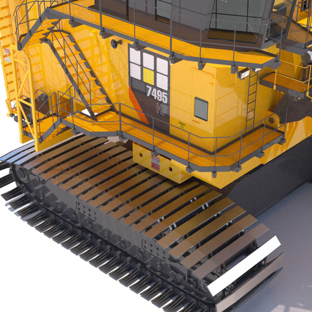 Rope Shovel CAT 7495 HF - 3D Model by ArqArt