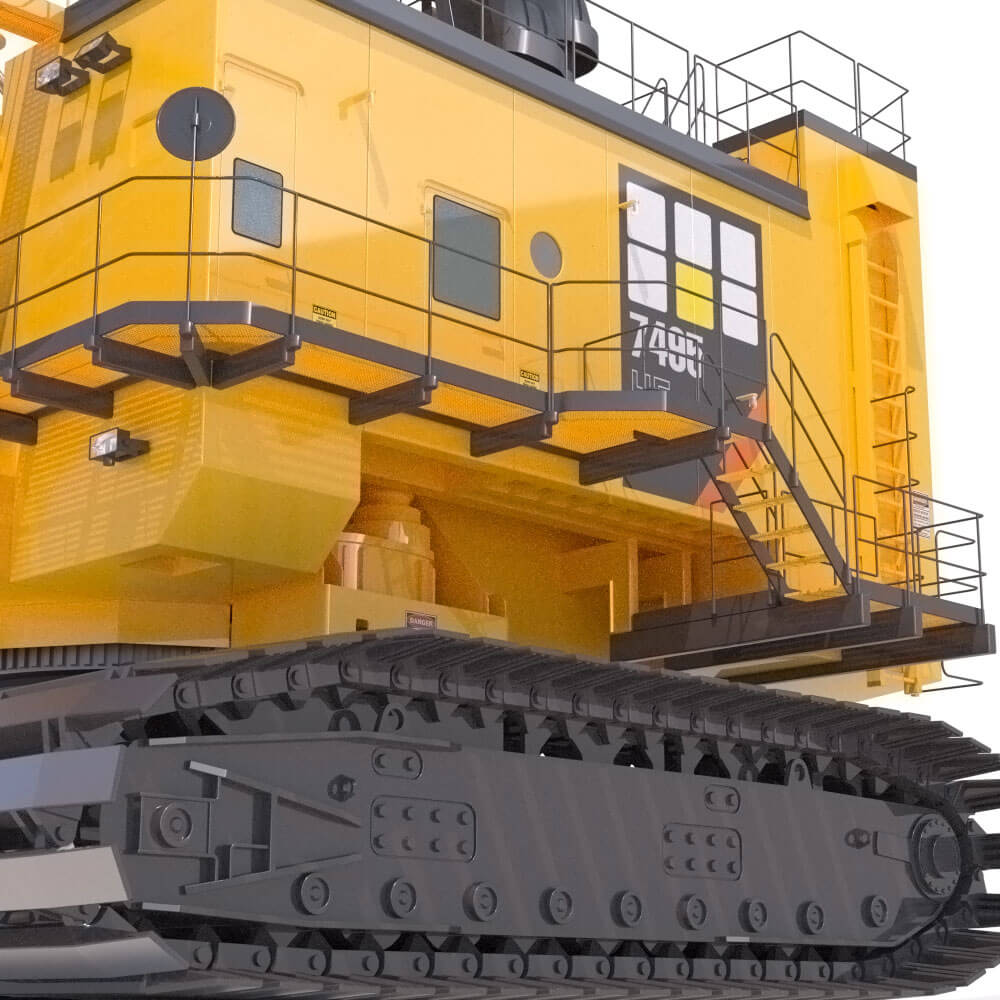 Rope Shovel CAT 7495 HF - 3D Model by ArqArt