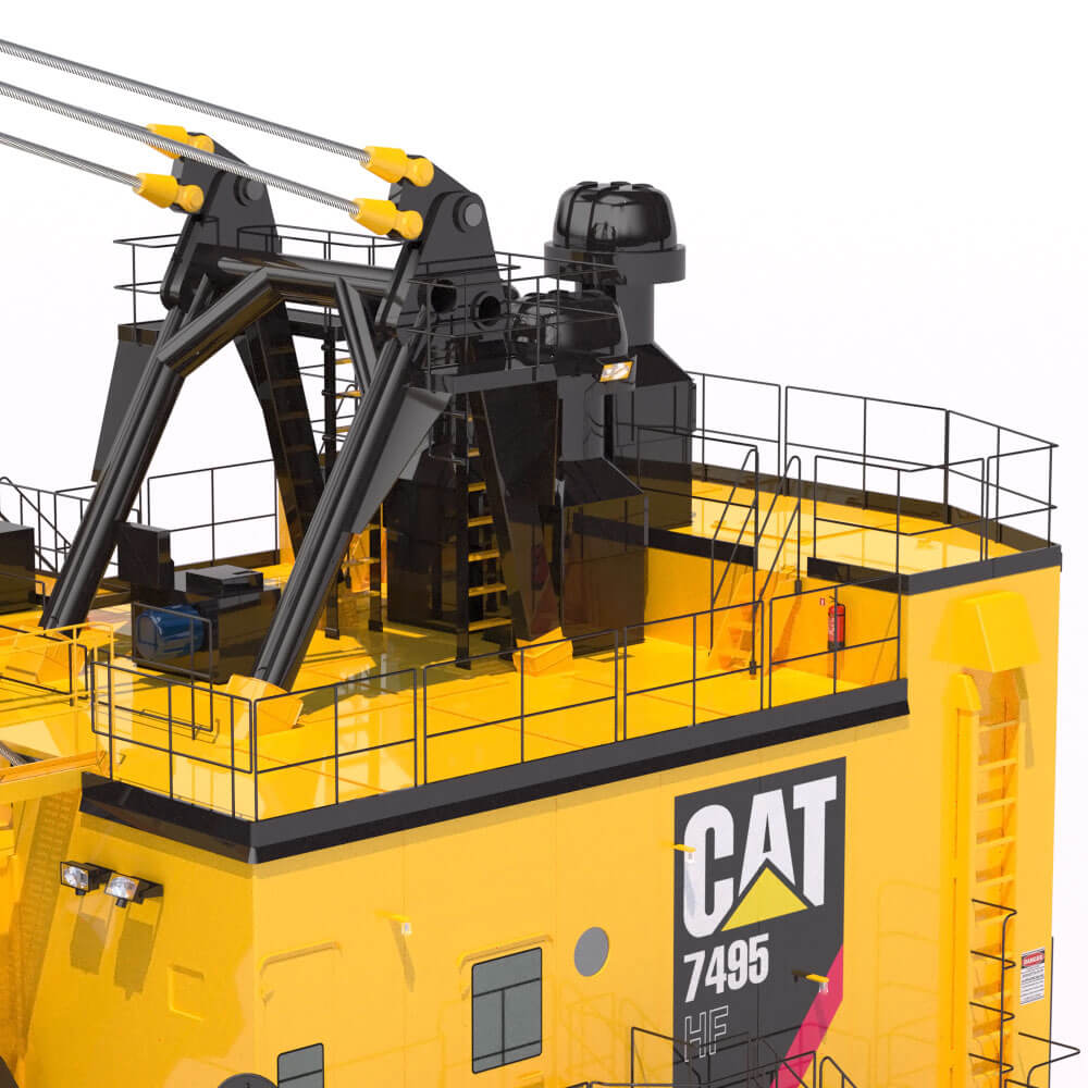 Rope Shovel CAT 7495 HF - 3D Model by ArqArt