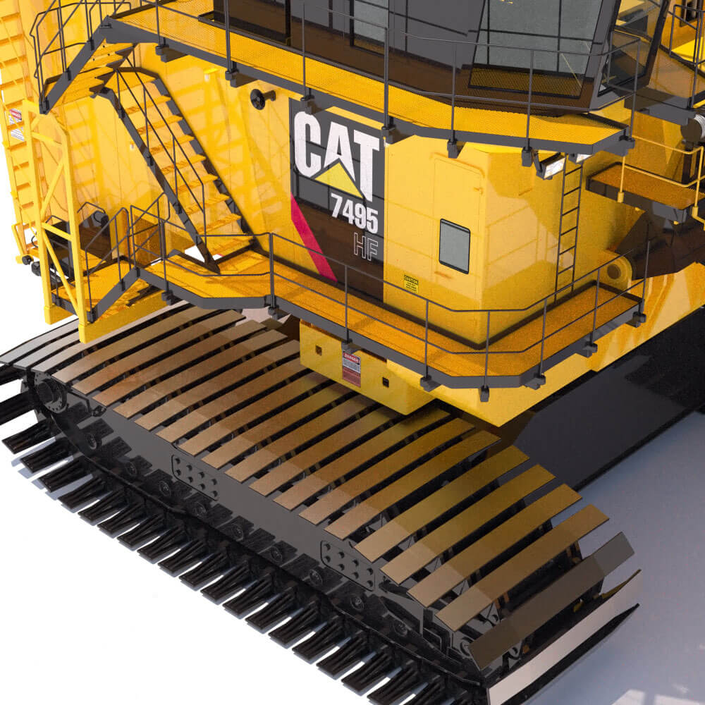 Rope Shovel CAT 7495 HF - 3D Model by ArqArt