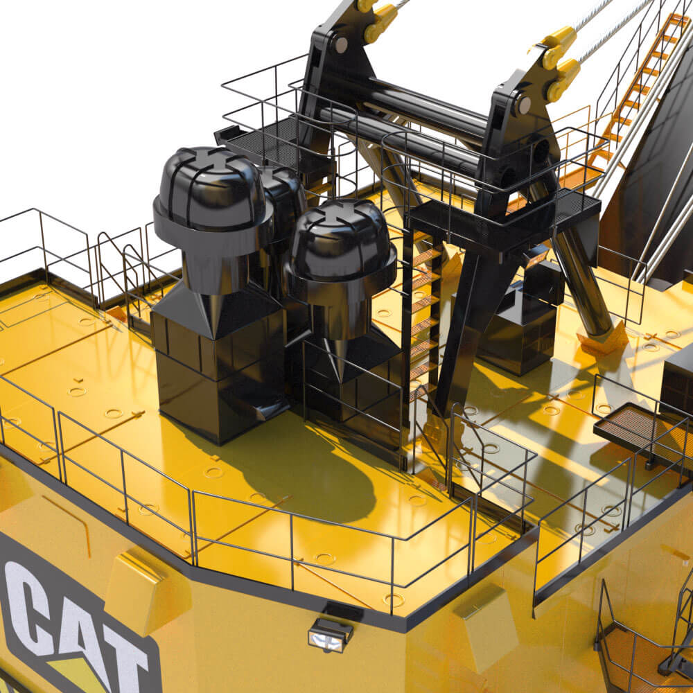 Rope Shovel CAT 7495 HF - 3D Model by ArqArt