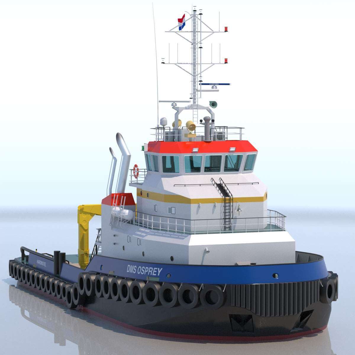 Shoalbuster Tug DMS Osprey - 3D Model by ArqArt