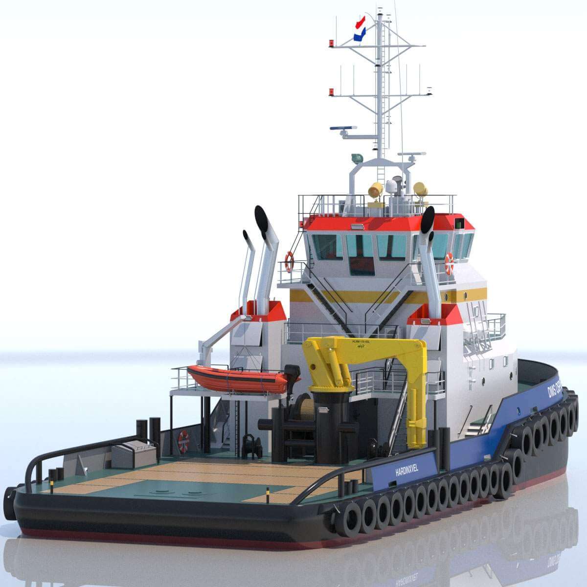 Shoalbuster Tug DMS Osprey - 3D Model by ArqArt