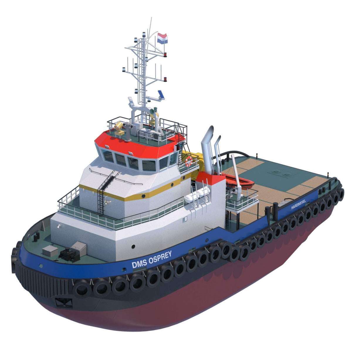 Shoalbuster Tug DMS Osprey - 3D Model by ArqArt