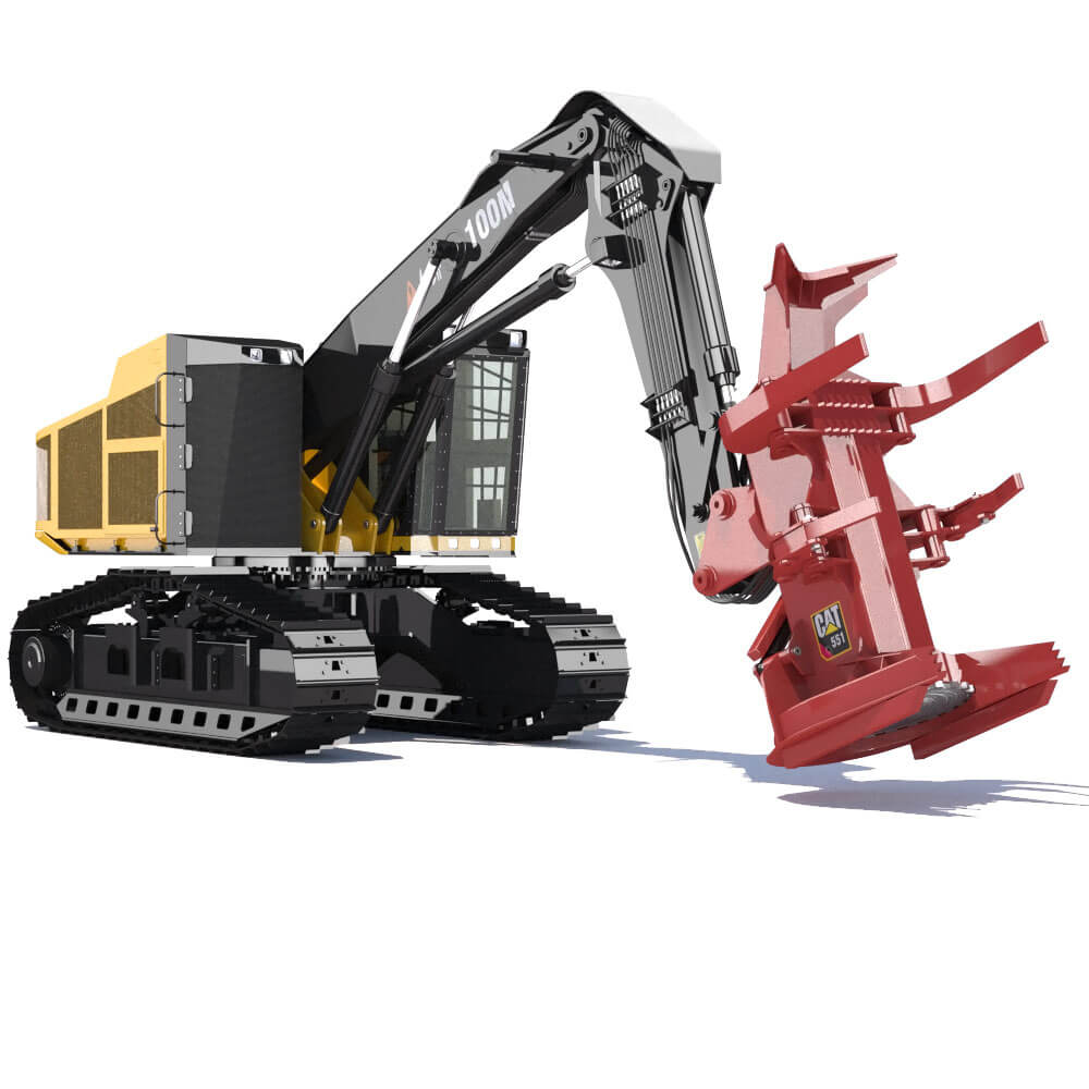 Tracked Feller Buncher CAT 551 - 3D Model by ArqArt