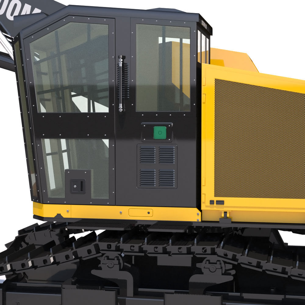 Tracked Feller Buncher CAT 551 - 3D Model by ArqArt