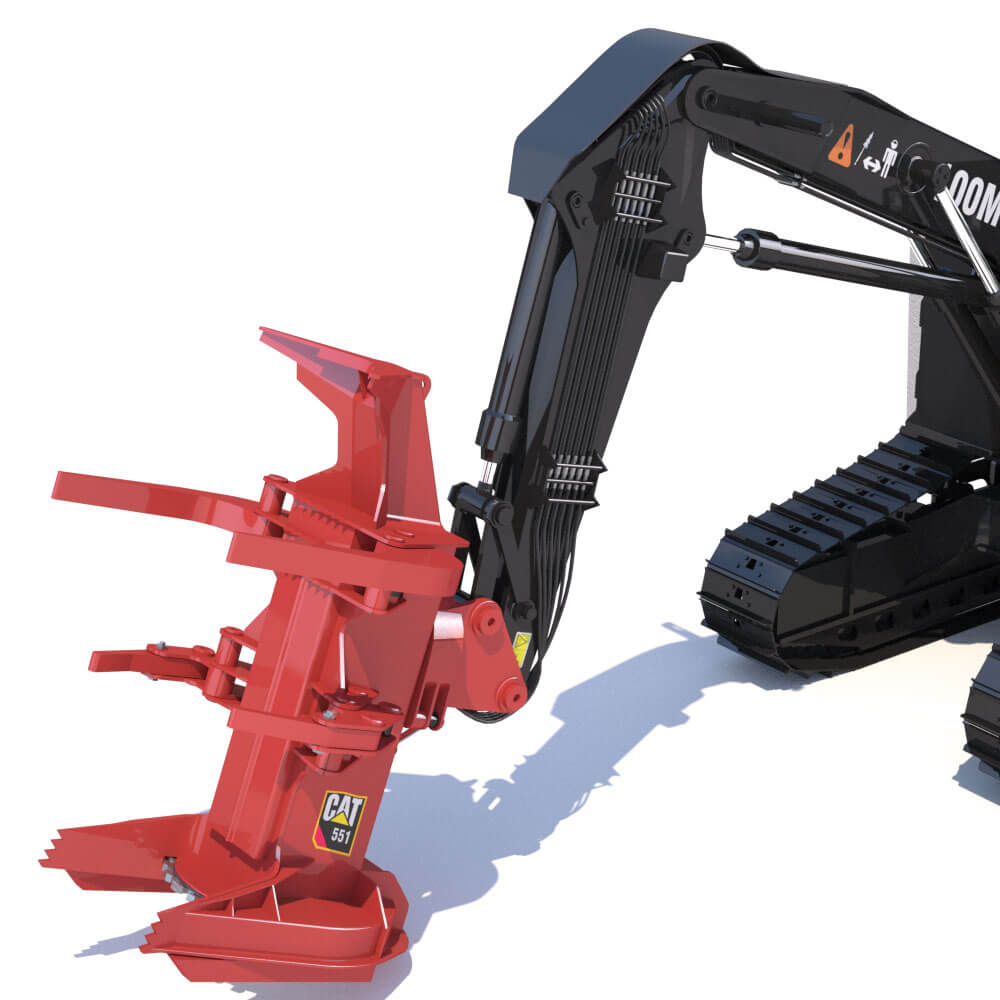 Tracked Feller Buncher CAT 551 - 3D Model by ArqArt