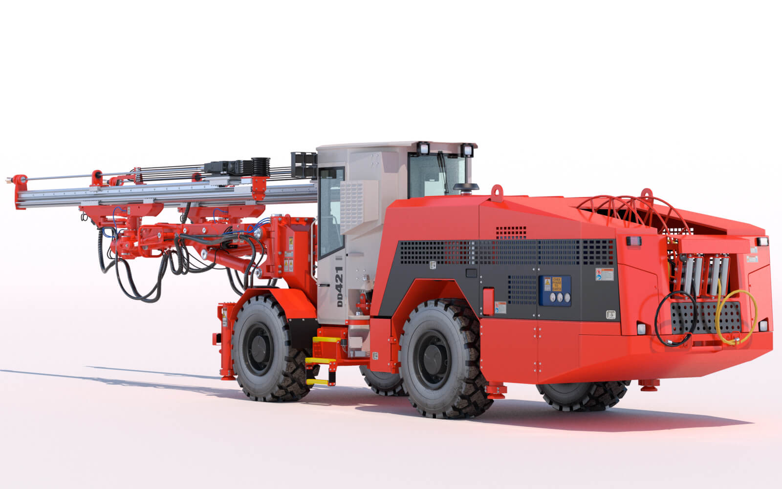 Two-Boom Drill Rig Sandvik DD421 3D Model by ArqArt