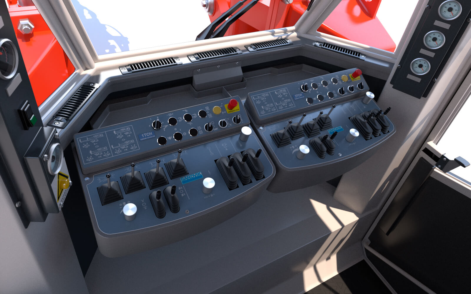 Two-Boom Drill Rig Sandvik DD421 3D Model by ArqArt