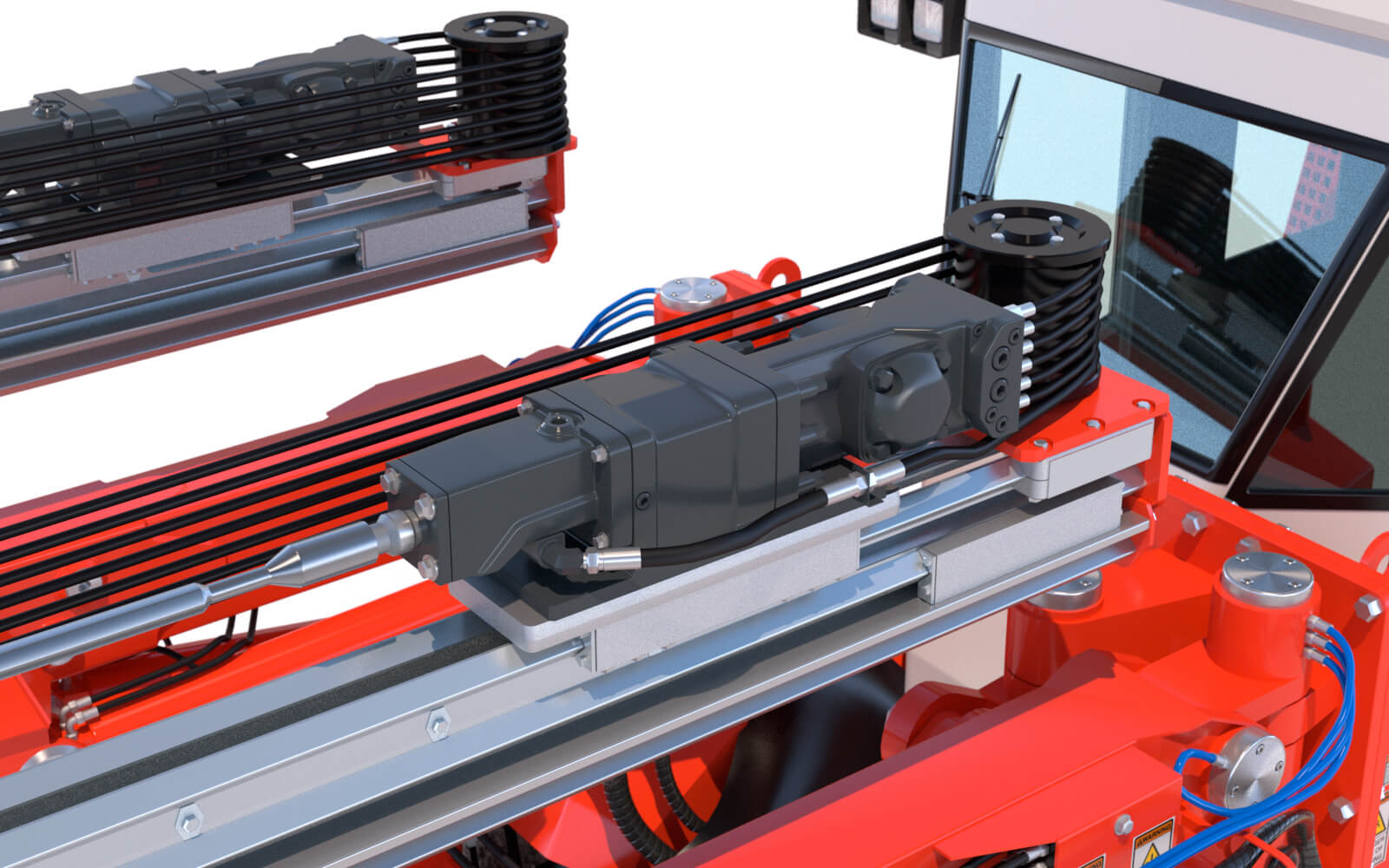 Two-Boom Drill Rig Sandvik DD421 3D Model by ArqArt