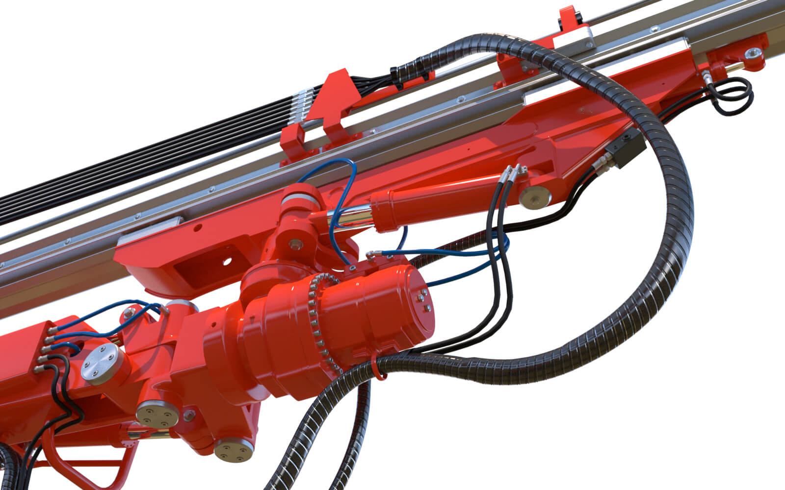 Two-Boom Drill Rig Sandvik DD421 3D Model by ArqArt