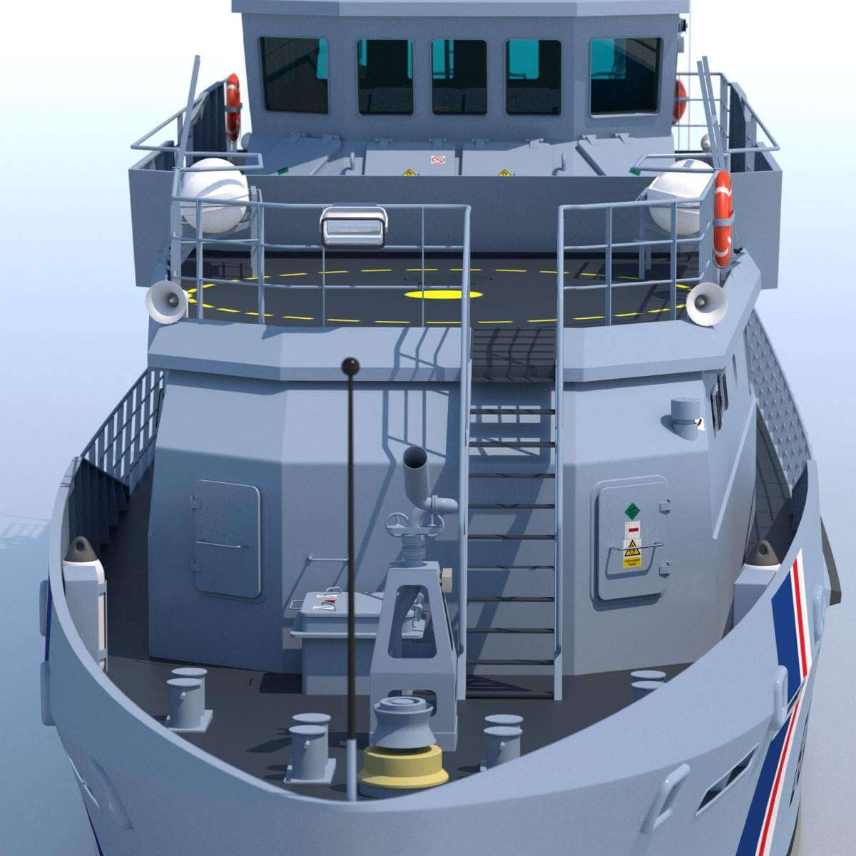 UKBA 42m Customs Cutter - 3D Model by ArqArt