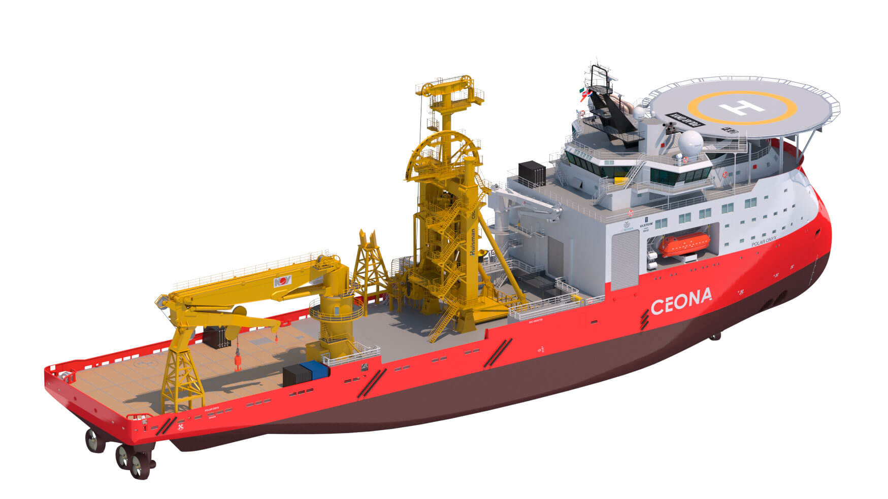 Ulstein SX121 Pipelay and Construction Vessel Polar Onyx - 3D Model by ...