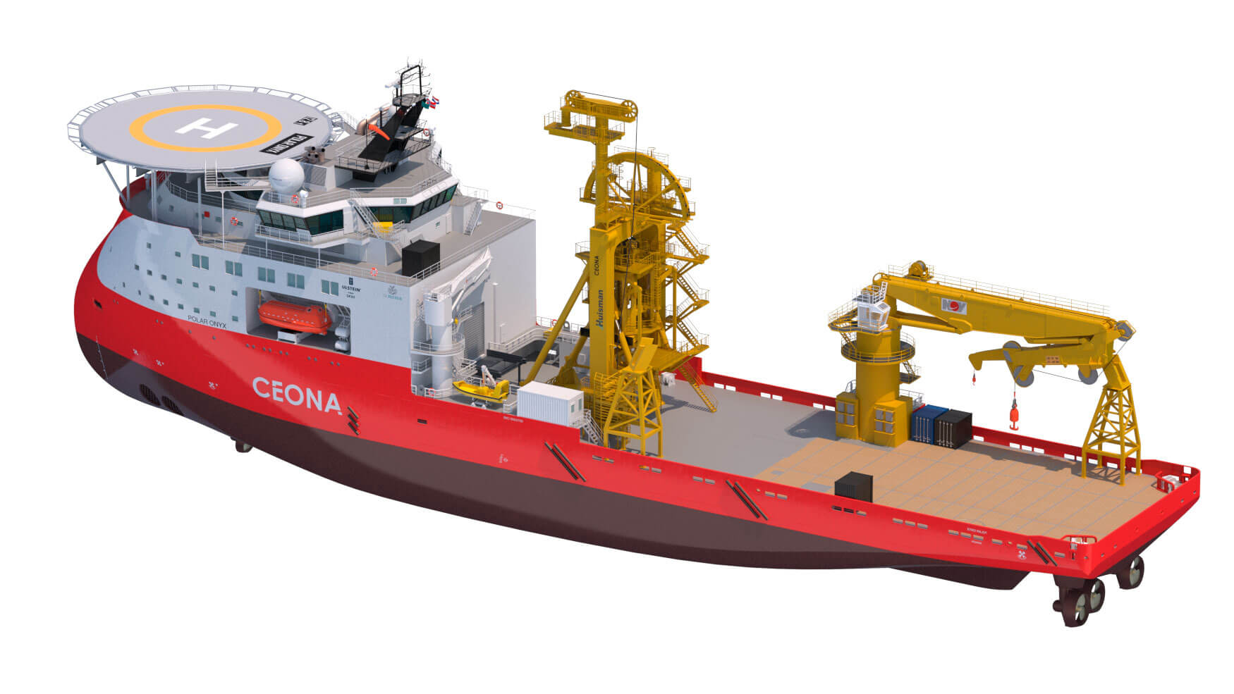 Ulstein SX121 Pipelay and Construction Vessel Polar Onyx - 3D Model by ArqArt