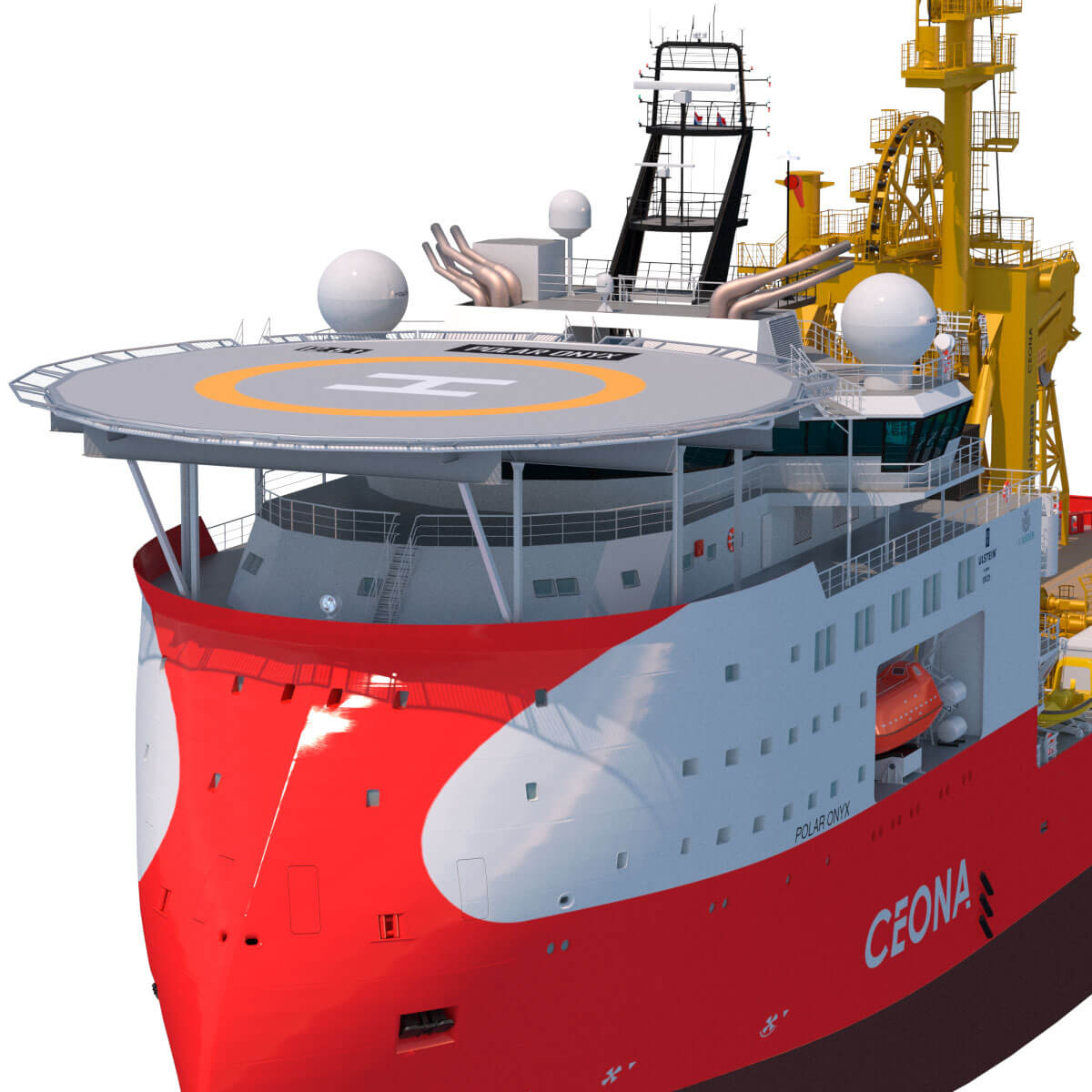 Ulstein SX121 Pipelay and Construction Vessel Polar Onyx - 3D Model by ArqArt