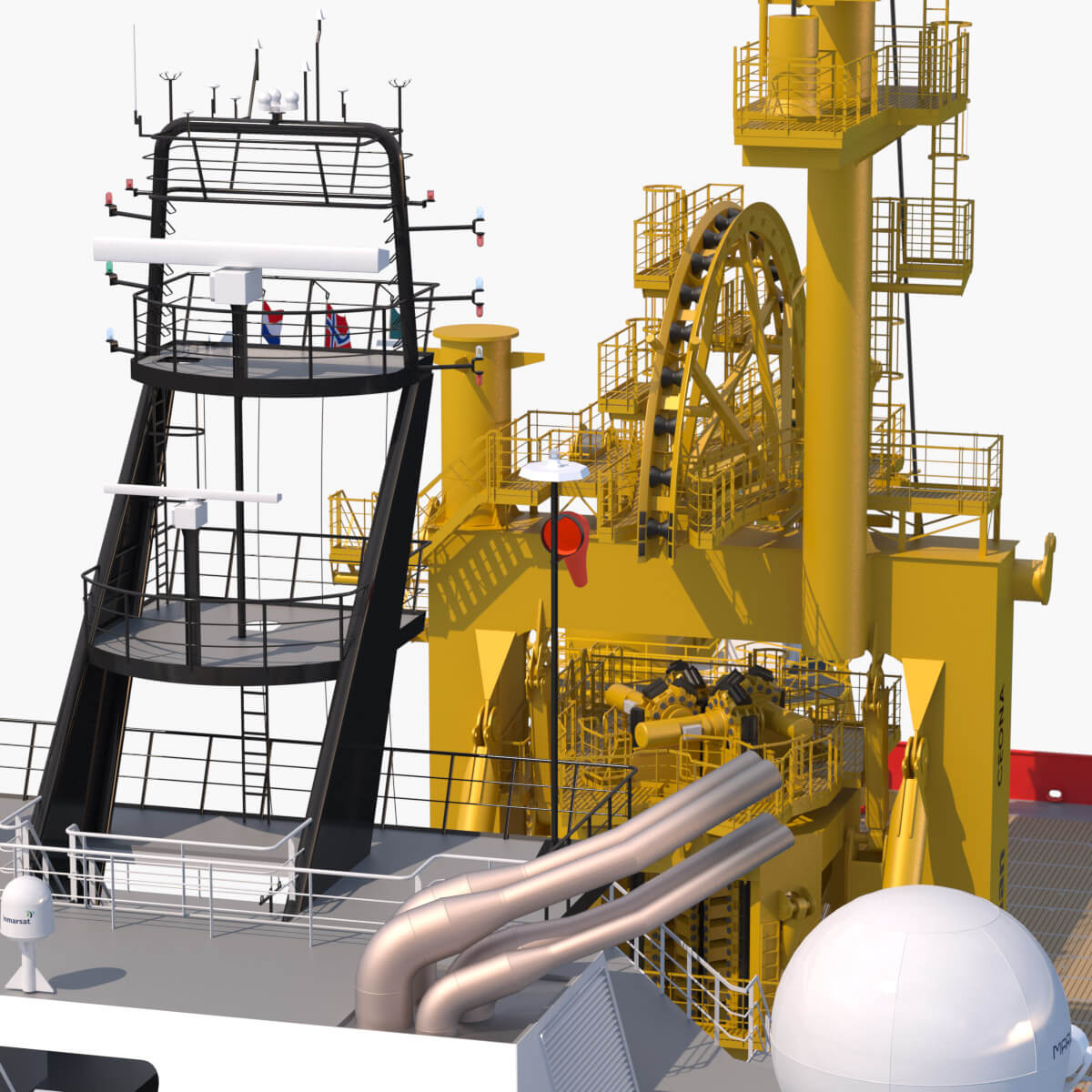Ulstein SX121 Pipelay and Construction Vessel Polar Onyx - 3D Model by ArqArt