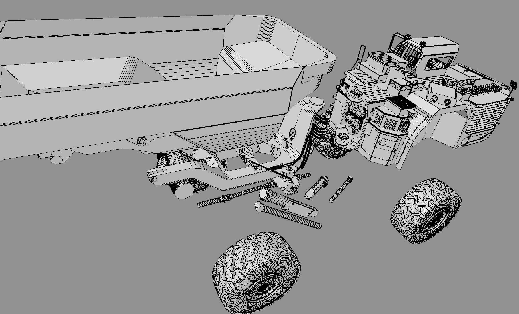 Underground Mining Truck Sandvik TH540 - 3D Model by ArqArt