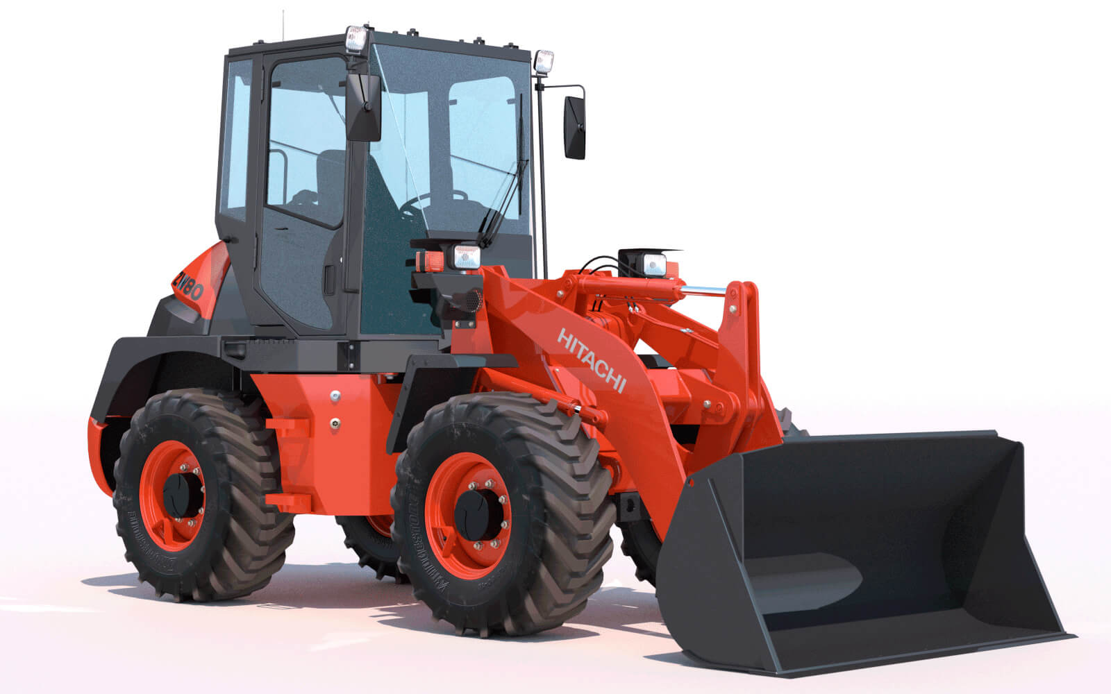 Wheel Loader Hitachi ZW80 - 3D Model by ArqArt