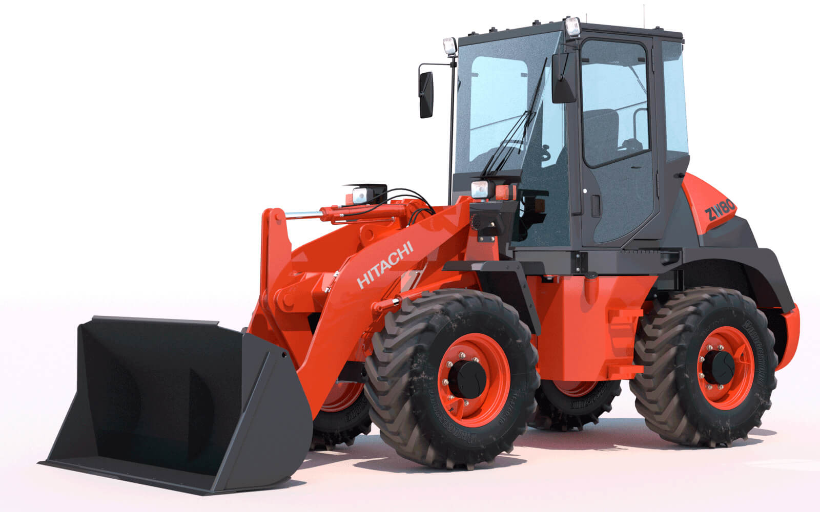 Wheel Loader Hitachi ZW80 - 3D Model by ArqArt