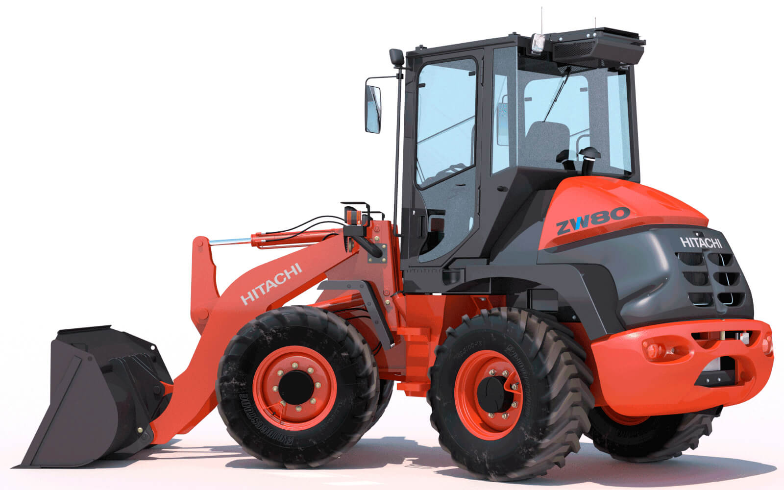 Wheel Loader Hitachi ZW80 - 3D Model by ArqArt